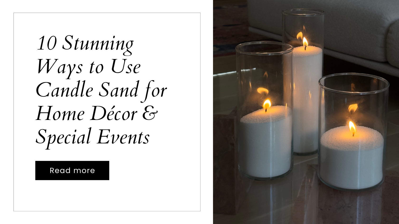 10 Stunning Ways to Use Candle Sand for Décor & Events – CANDLERACANDLE