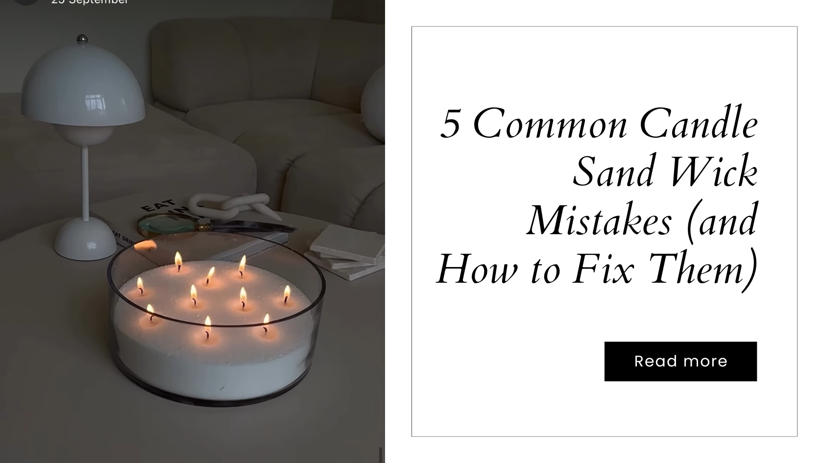 5 Candle Sand Wick Mistakes & Fixes – CANDLERACANDLE
