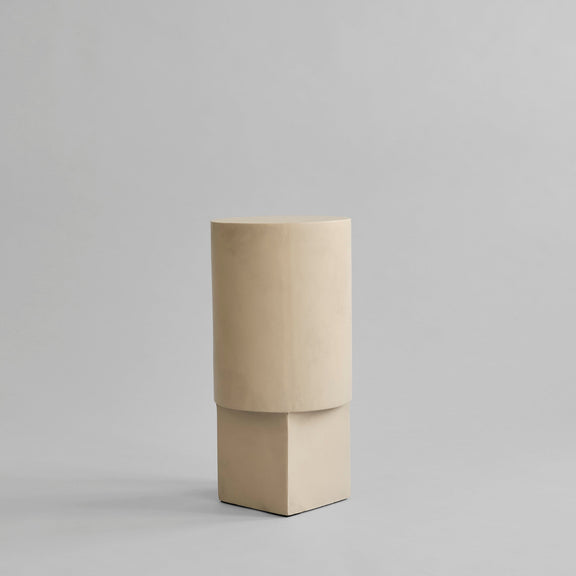 Column Table - Sand | Fiber Concrete Side Table by 101 Copenhagen ...